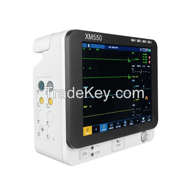Icu Hospital Equipment 10inch Spo2 Temp Multi-parameter Patient Monitor ...