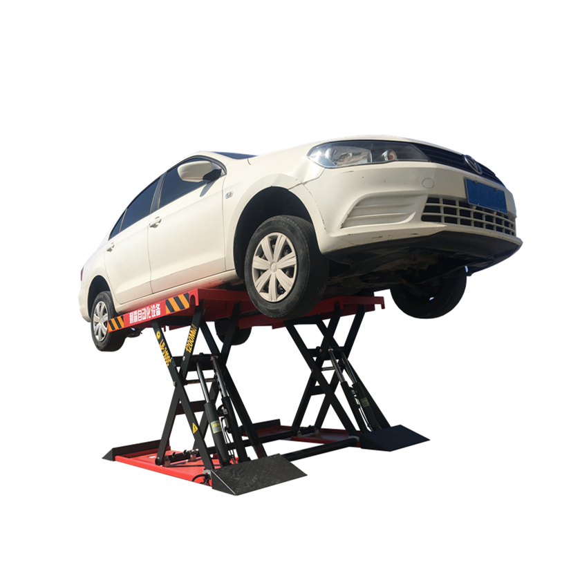 Scissor Car Lift LIBA 4000kg Hydraulic Inground Mounted mid Rise ...