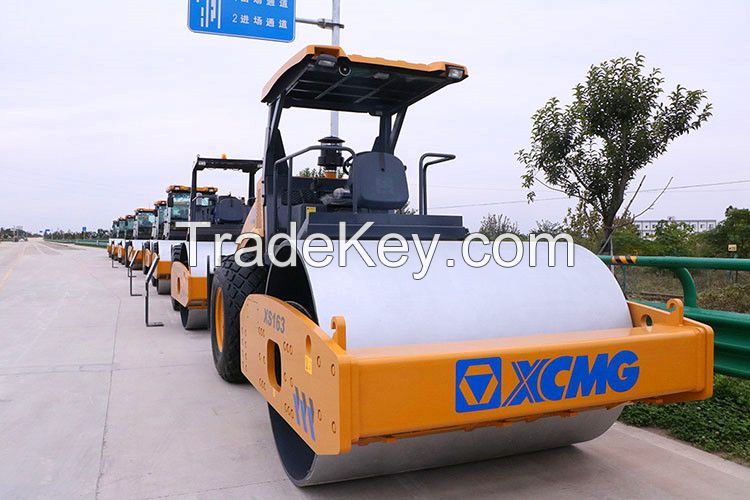 XCMG Official Single Drum Roller Compactor XS163 China Brand New16 Ton ...