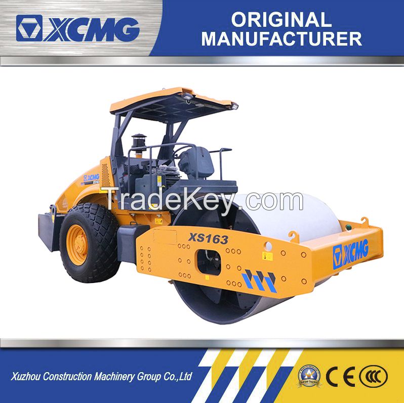 XCMG Official Single Drum Roller Compactor XS163 China Brand New16 Ton ...