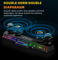 Desktop 3D Stereo Light EMITTING RGB Bluetooth Wireless Gaming Esports ...